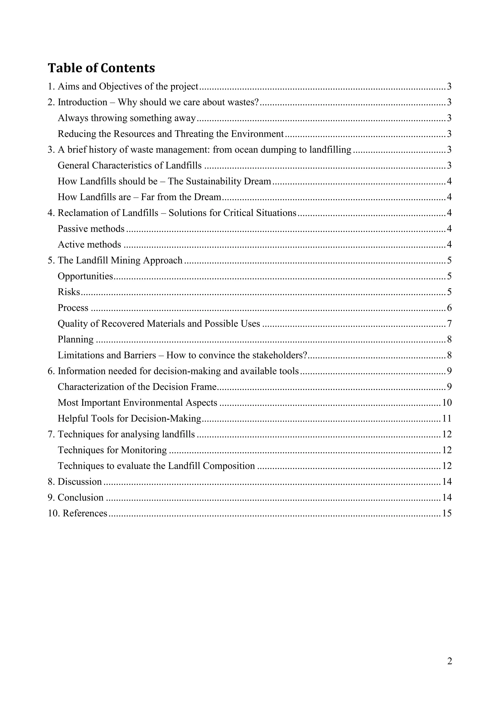 Landfill mining - analysis of possibilities and limitations | PDF