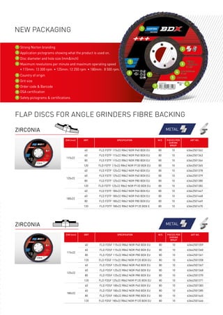 Brochure BDX flap discs | PDF | Chemistry | Science