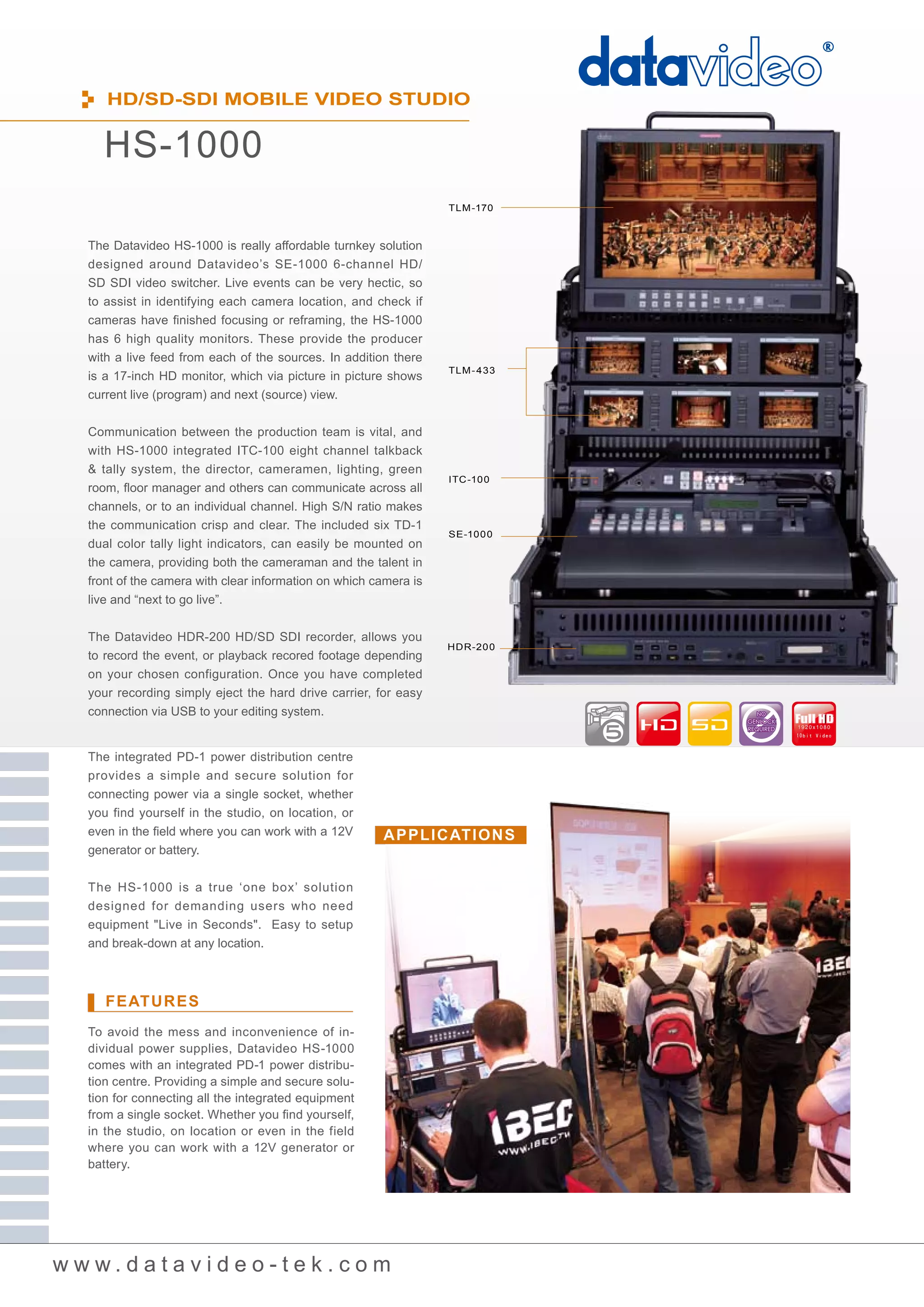 Datavideo HS-1000 | PDF | Computer Peripherals | Computing
