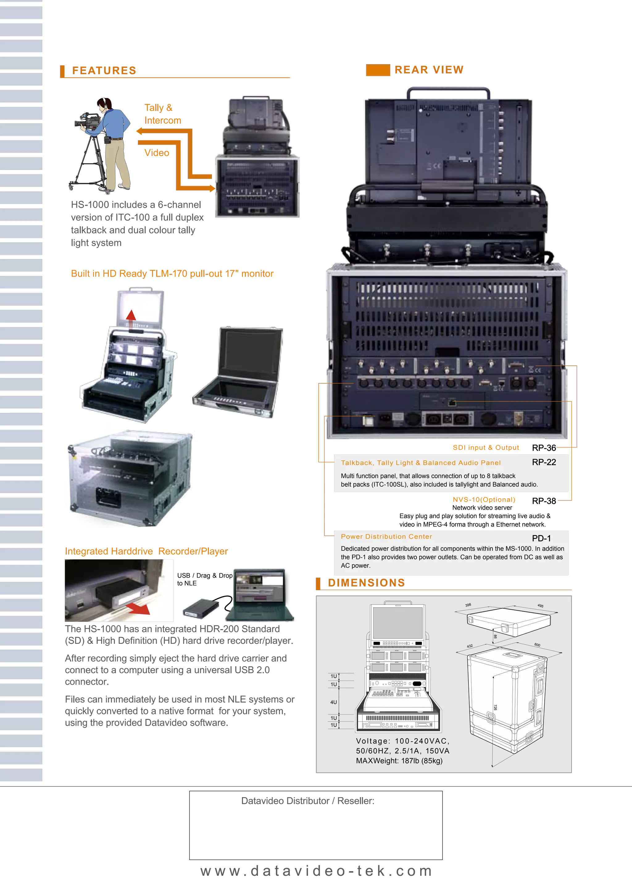 Datavideo HS-1000 | PDF | Computer Peripherals | Computing