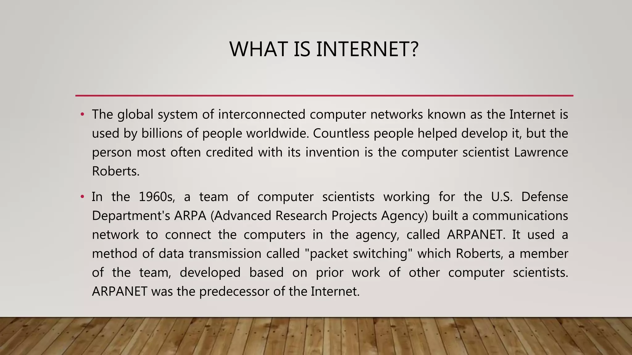 Invention of Internet | PPTX