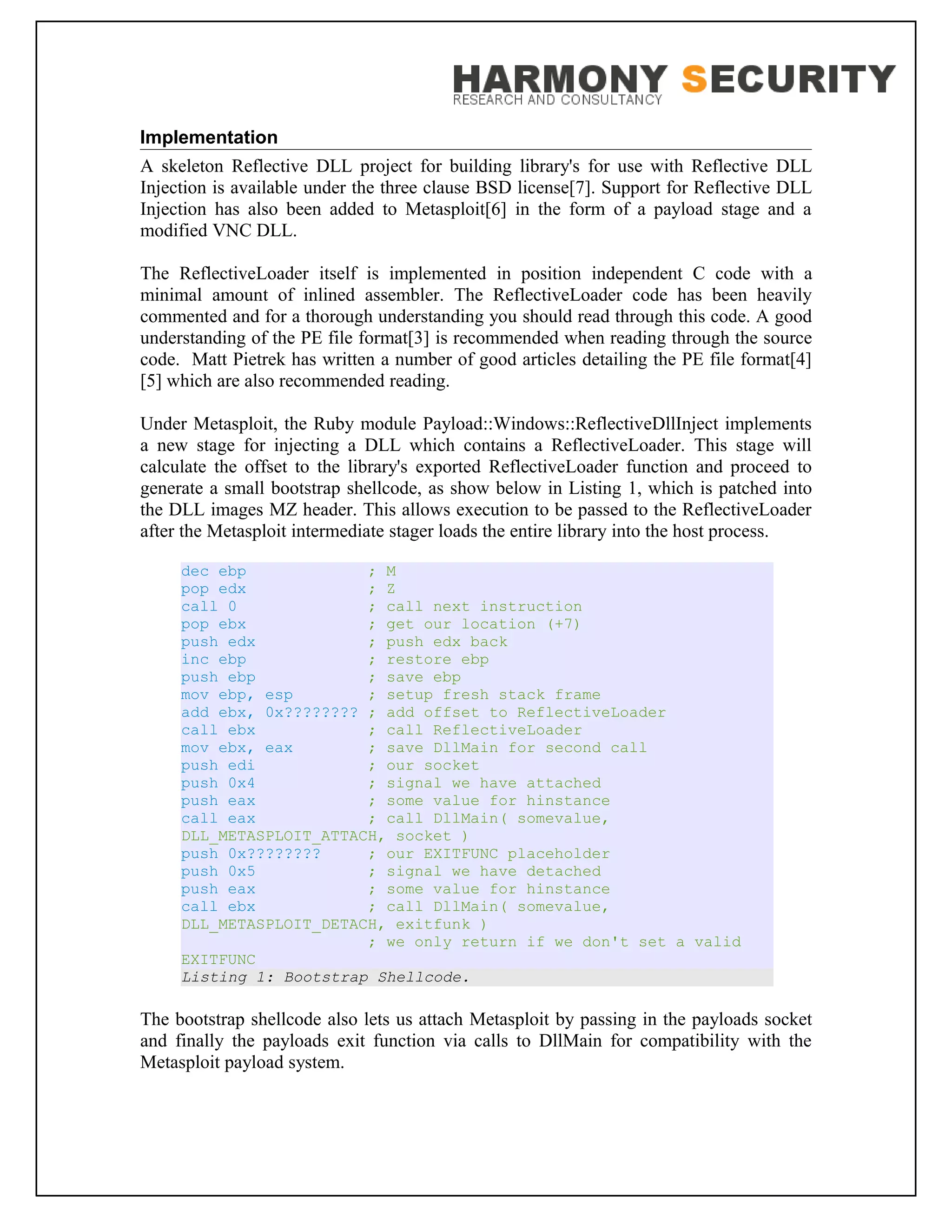 Hs P005 Reflective Dll Injection | PDF