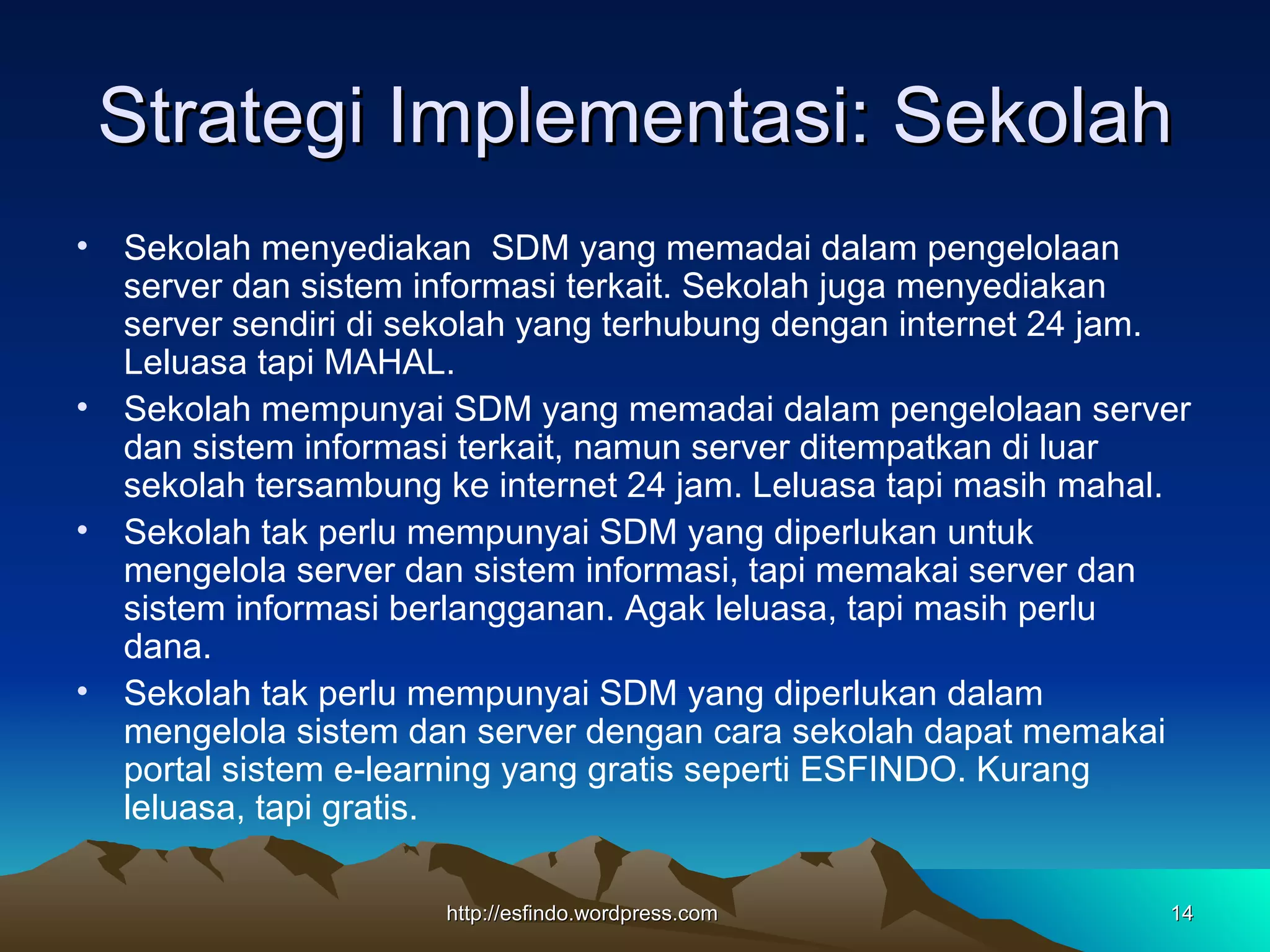 Implementasi E-Learning | PPT