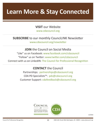 The CDA® Credential Provides High School Students a Career and Higher ...