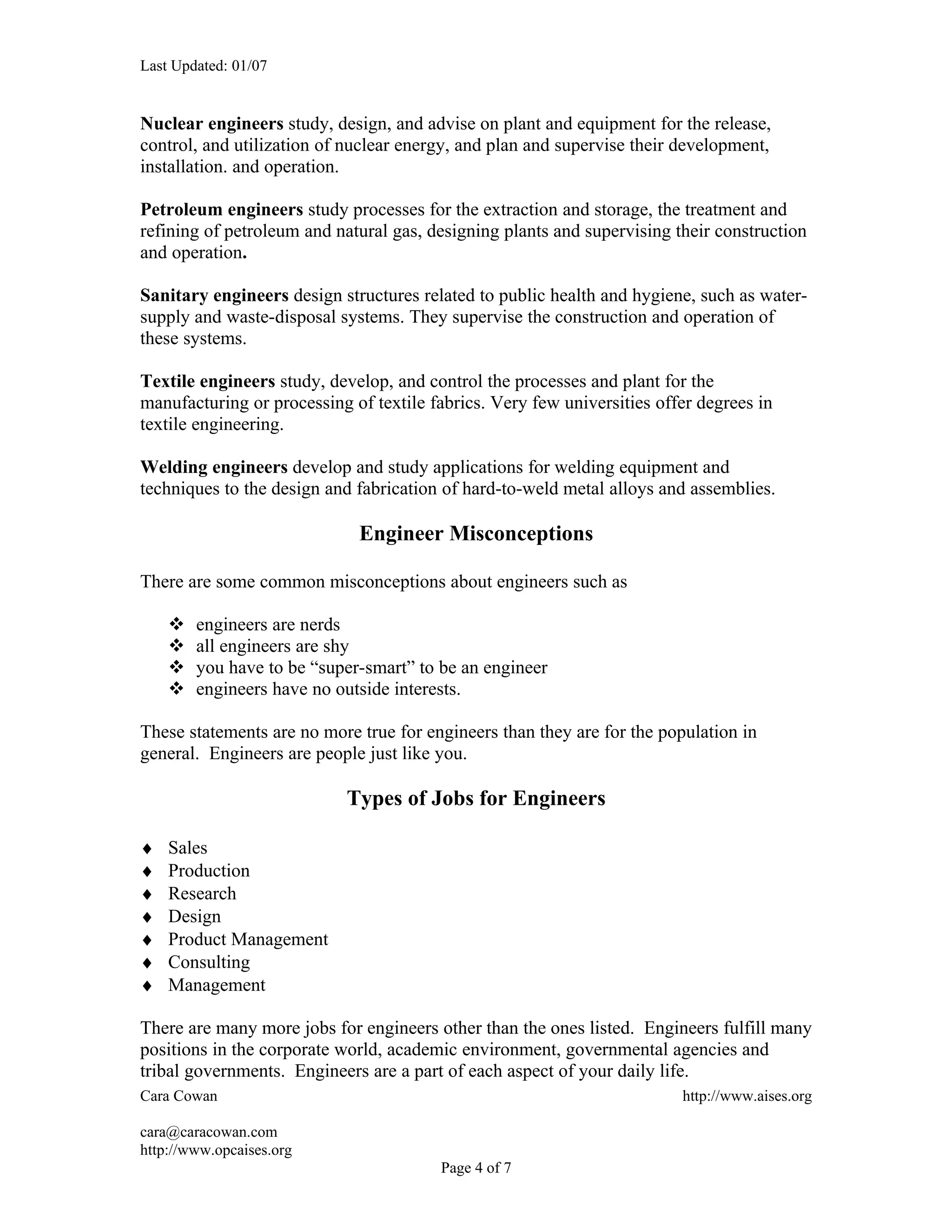 HS Student\'s Guide to Becoming an Engineer | PDF