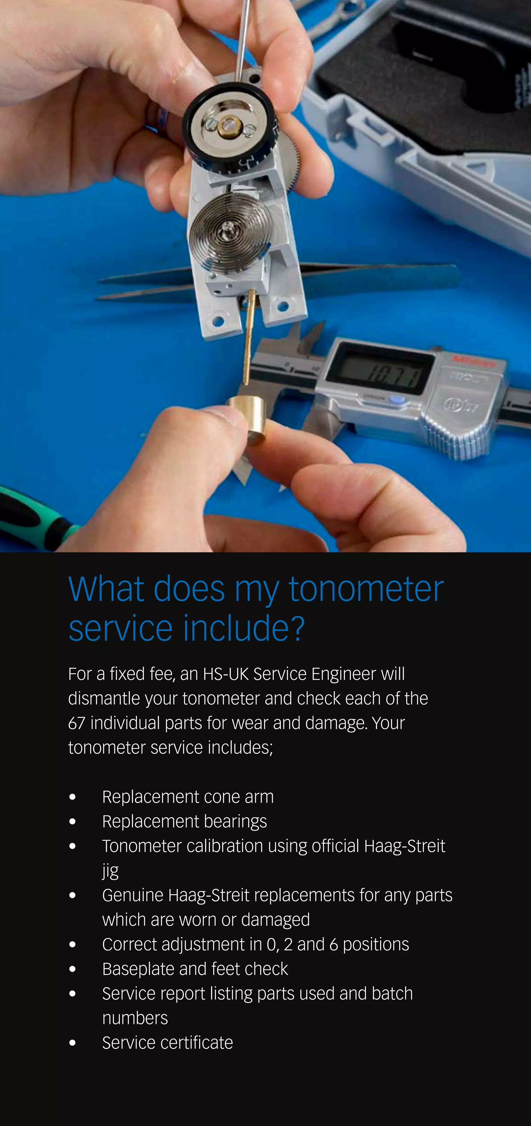 HS-UK Guide to Checking Tonometer Calibration | PDF