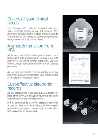 Haag-Streit UK Octopus 900 Optical Biometer Brochure | PDF