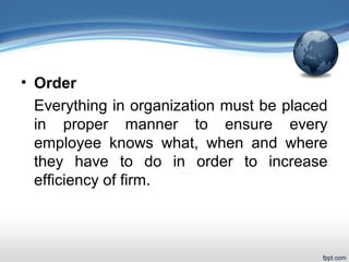 Henri Fayol's Modern Management Principles | PPT