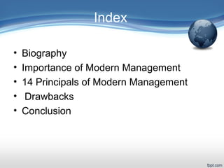 Henri Fayol's Modern Management Principles | PPT