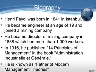 Henri Fayol's Modern Management Principles | PPT