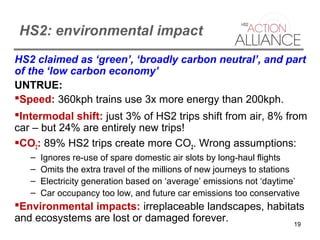 Analysis of Business Case for HS2 - May 2013 | PPT