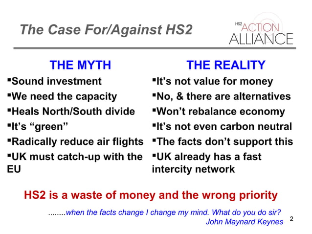Analysis of Business Case for HS2 - May 2013 | PPT