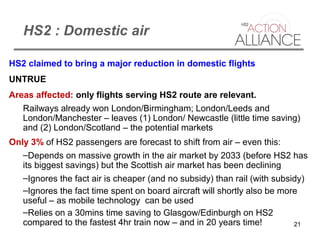 Analysis of Business Case for HS2 - May 2013 | PPT