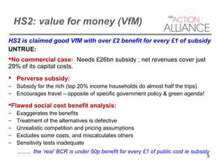 Analysis of Business Case for HS2 - May 2013 | PPT