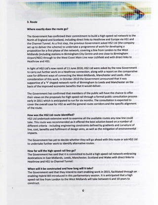 HS2 faq's | PDF