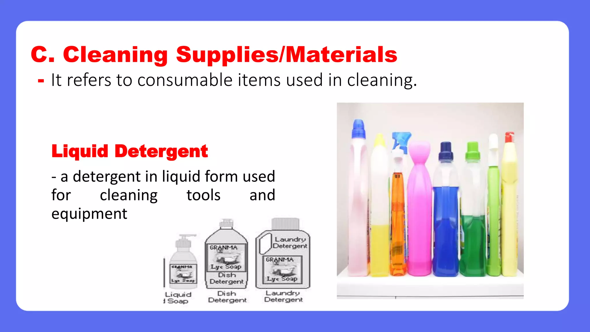 HS7 - Module 1- Week 1-Use and Maintain Cleaning MAterials, Tools ...