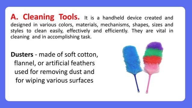 HS7 - Module 1- Week 1-Use and Maintain Cleaning MAterials, Tools ...