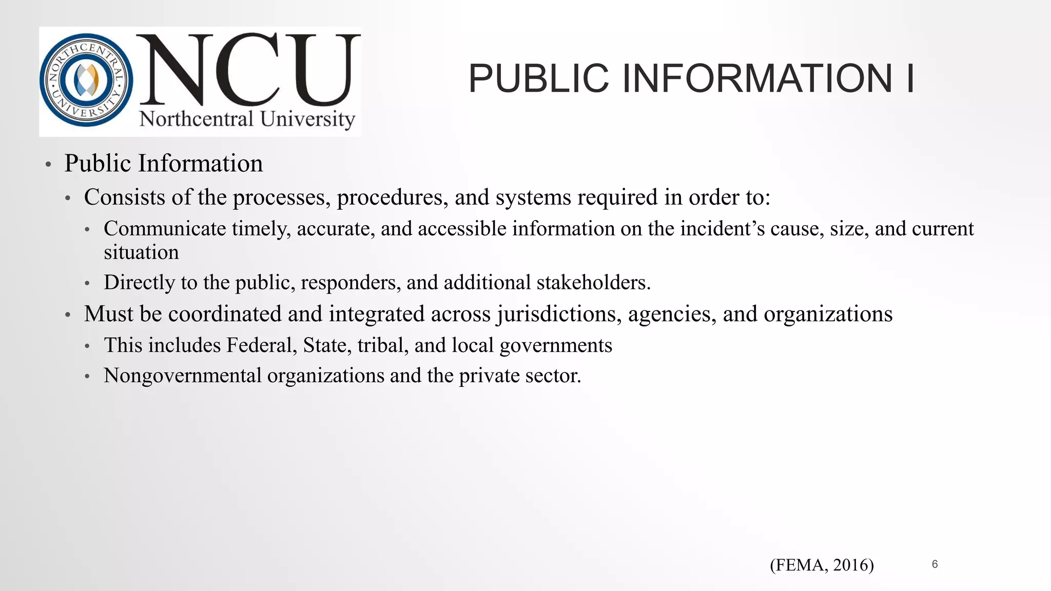 National Incident Management System (NIM) Command and Management System ...