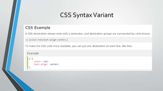 Introduction to CSS | PPT