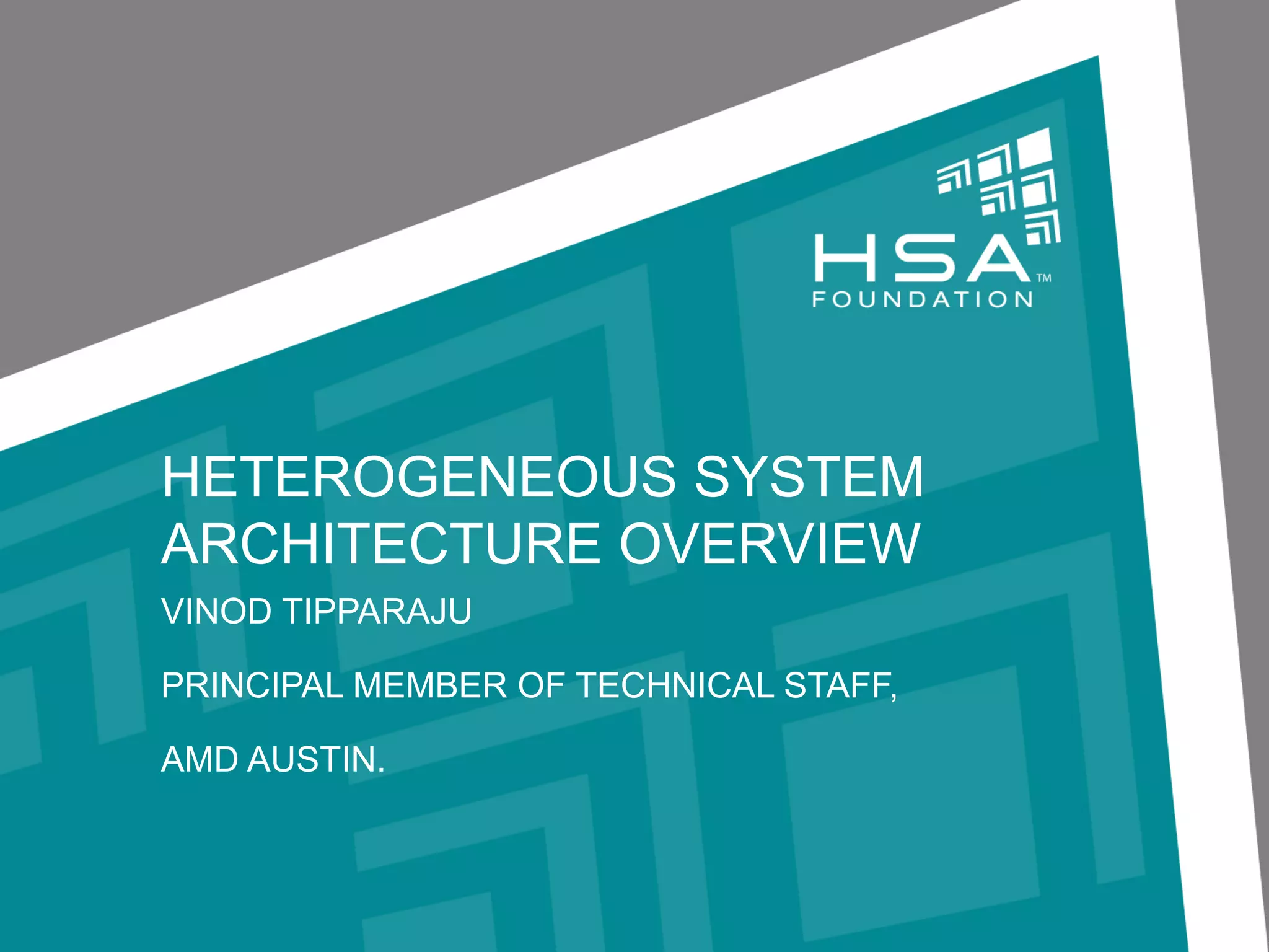 Heterogeneous System Architecture Overview | PDF