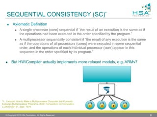 HSA-4123, HSA Memory Model, by Ben Gaster | PDF