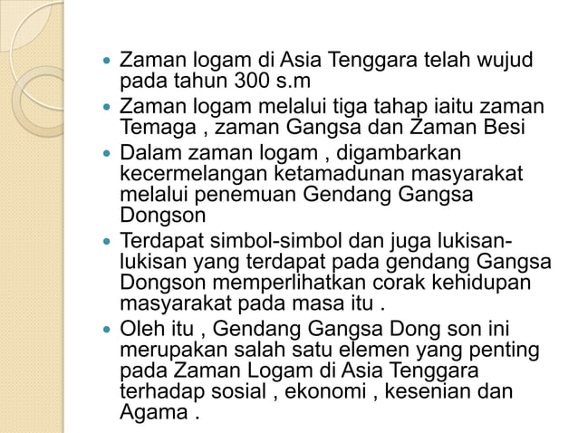 Hsa3013 – prasejarah dan protosejarah asia tenggara (slide ) ( gendang ...