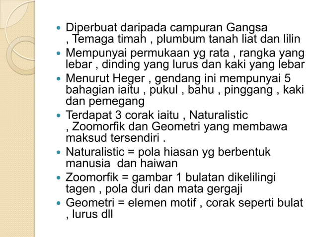 Hsa3013 – prasejarah dan protosejarah asia tenggara (slide ) ( gendang ...