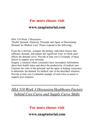 HSA 510 Education Organization - snaptutorial.com