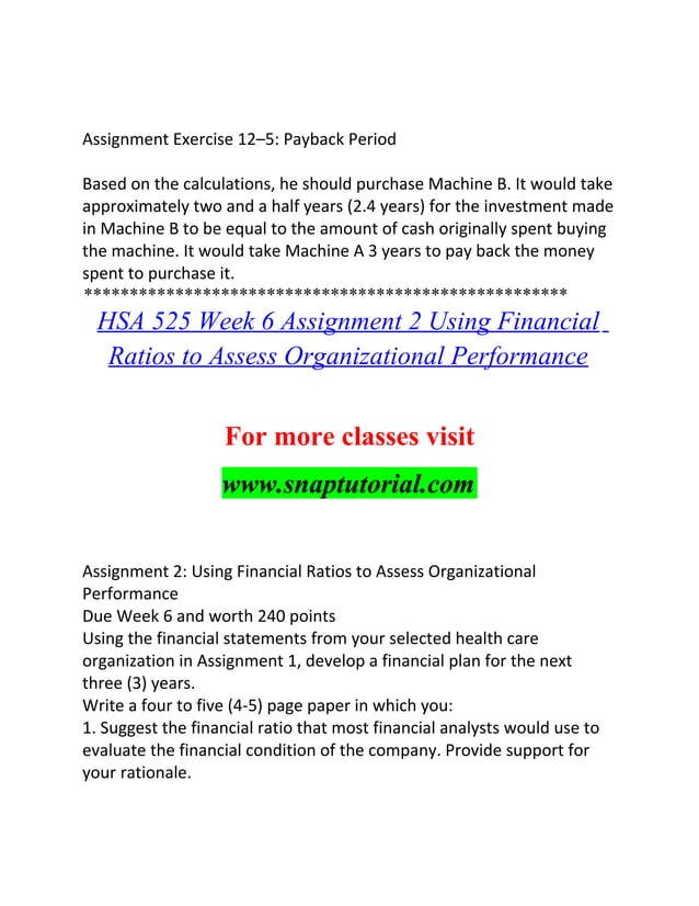 Hsa 525 Massive Success / snaptutorial.com