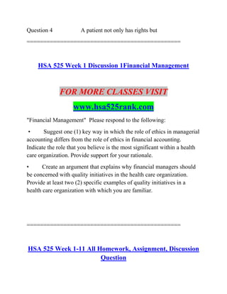 HSA 525 RANK Introduction Education--hsa525rank.com