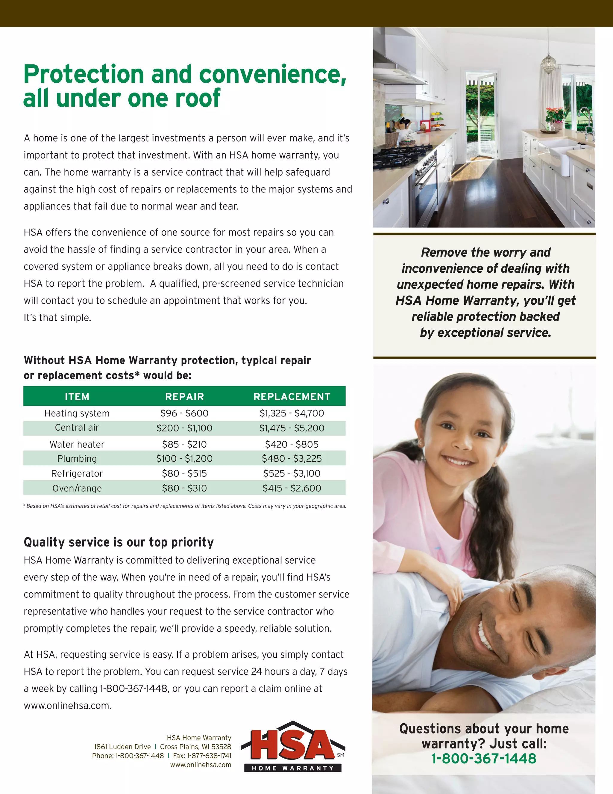 HSA application Home Warranty | PDF