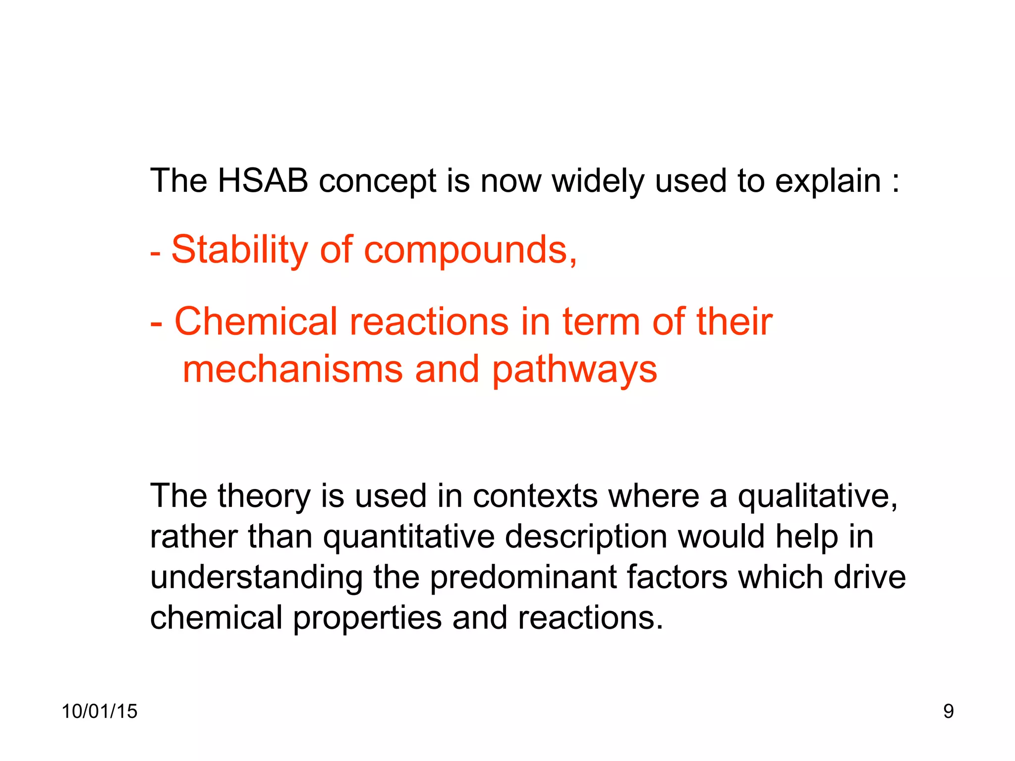 Hsab theory | PPT