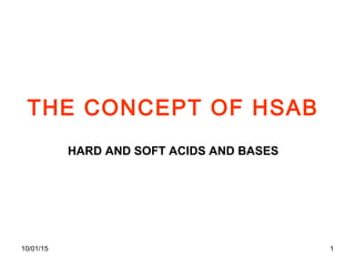Hsab theory | PPT