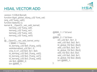 HSA HSAIL Introduction Hot Chips 2013 | PPT