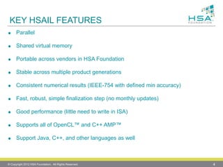 HSA HSAIL Introduction Hot Chips 2013 | PPT