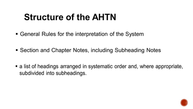 HS code, AHTN, and GIRs | PPTX