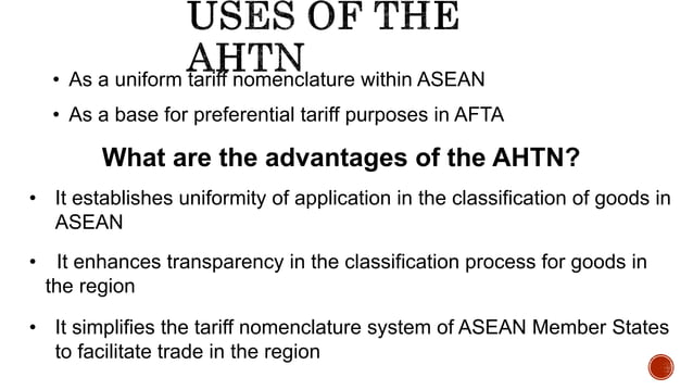 HS code, AHTN, and GIRs | PPTX