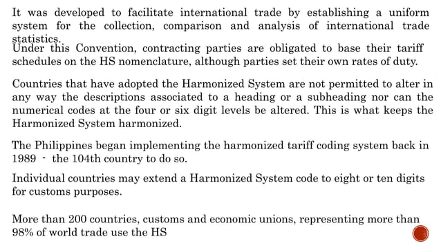 HS code, AHTN, and GIRs | PPTX