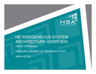 LCU13: HSA Architecture Presentation | PDF