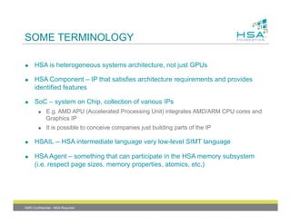 LCU13: HSA Architecture Presentation | PDF