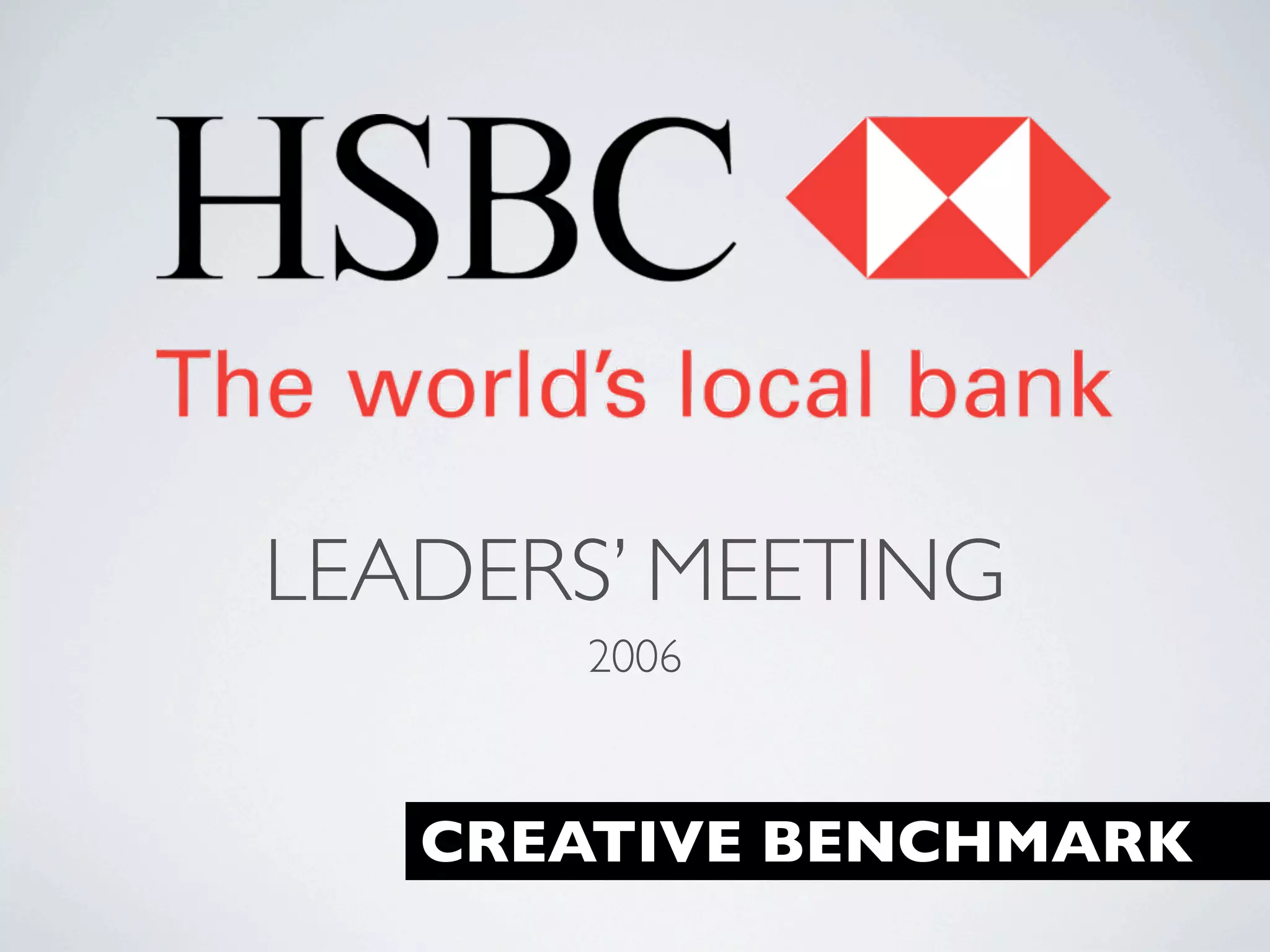 HSBC Leaders' Meeting | PPT | Free Download