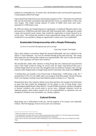 HSBC'22 Intra (IBA) Case, Final Round | PDF