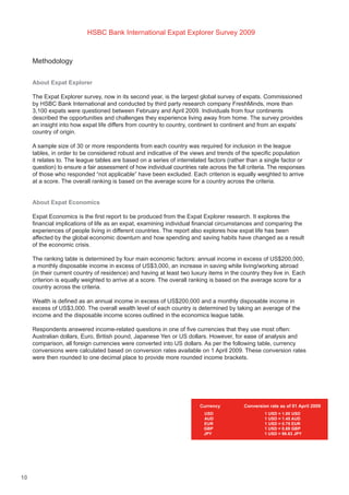 Hsbc Bank International Expat Survey09 | PDF
