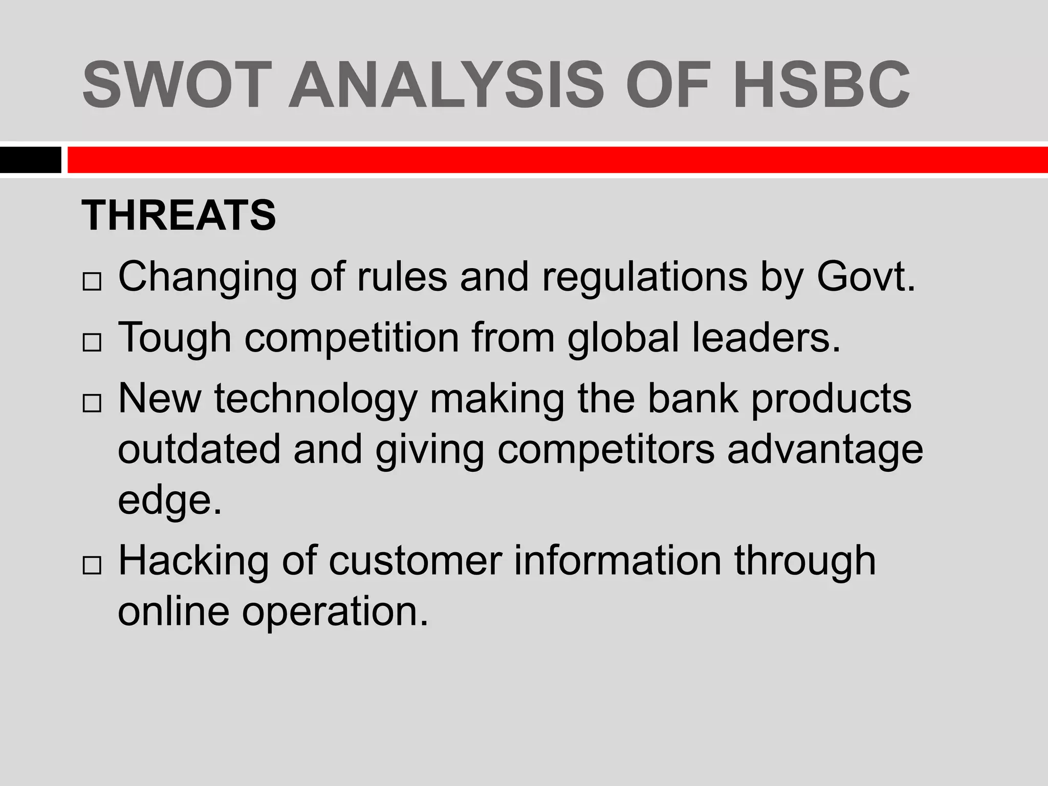 HSBC Project or Presentation | PPTX