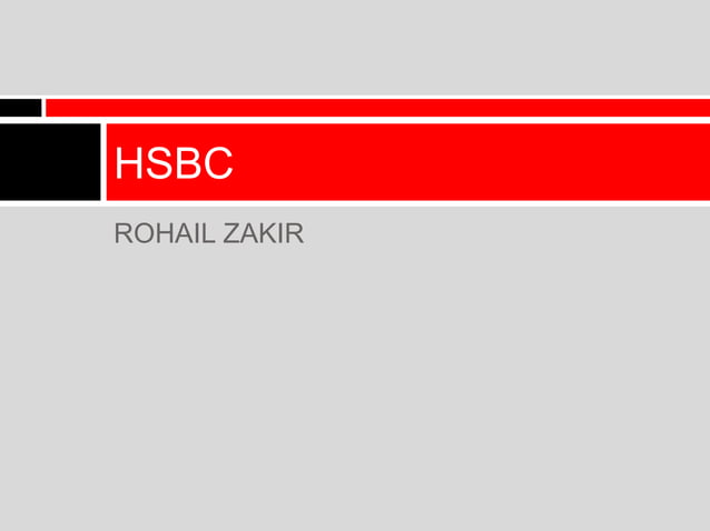 HSBC Project or Presentation | PPTX
