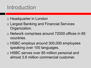HSBC Project or Presentation | PPTX