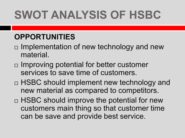 HSBC Project or Presentation | PPTX