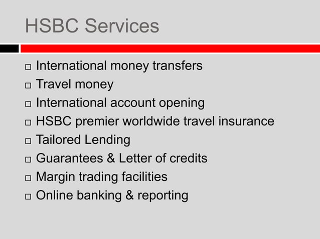 HSBC Project or Presentation | PPTX