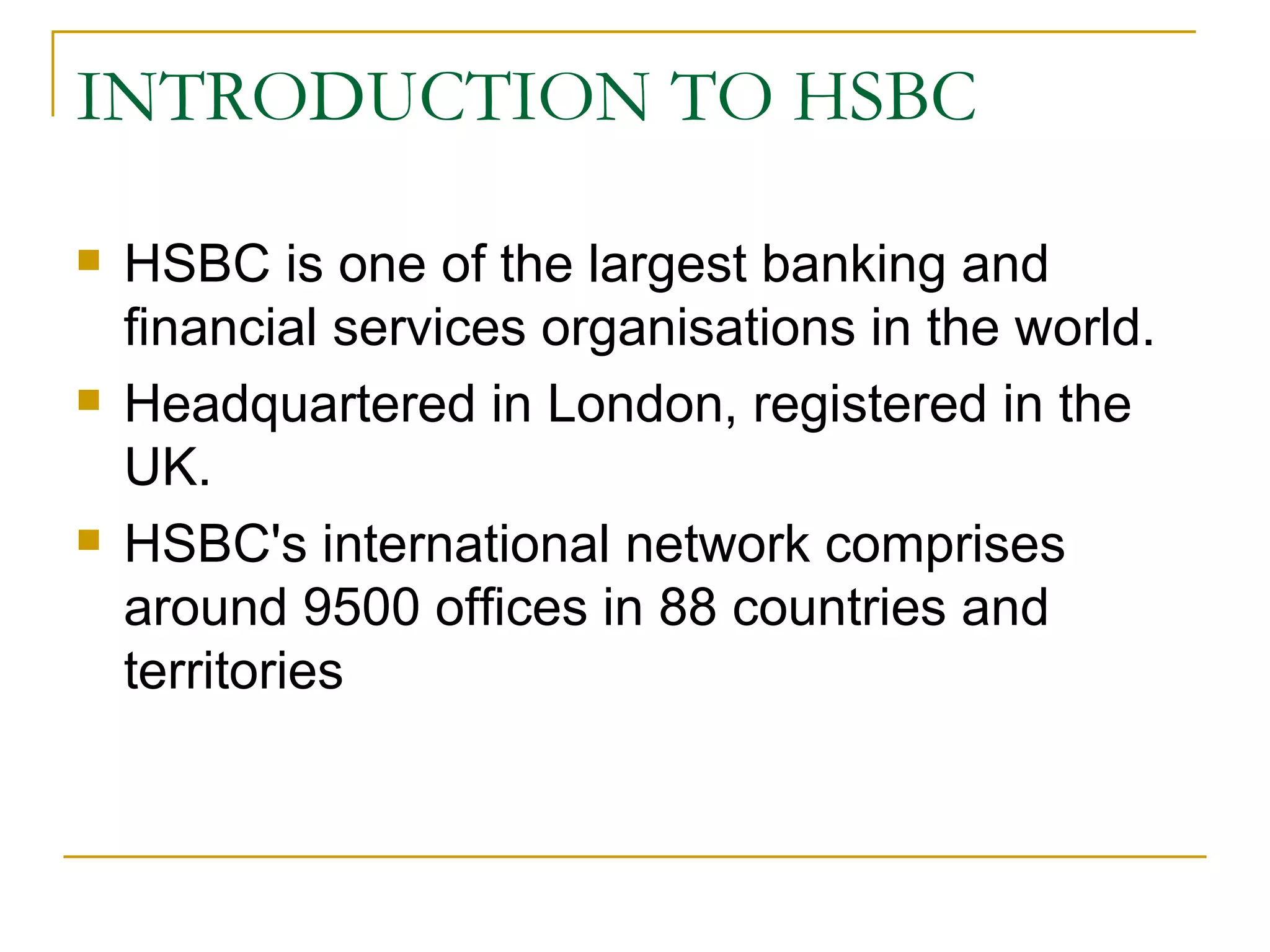 Hsbc presentation | PPT