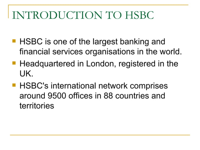Hsbc presentation | PPT